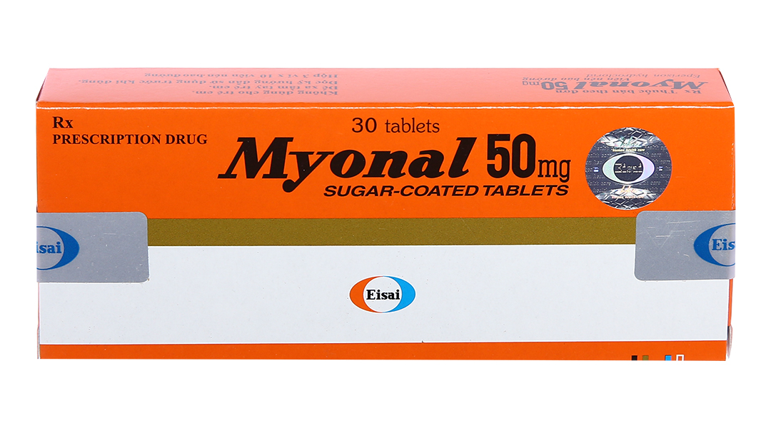 Myonal 50mg cải thiện các triệu chứng tăng trương lực cơ (3 vỉ x 10 ...