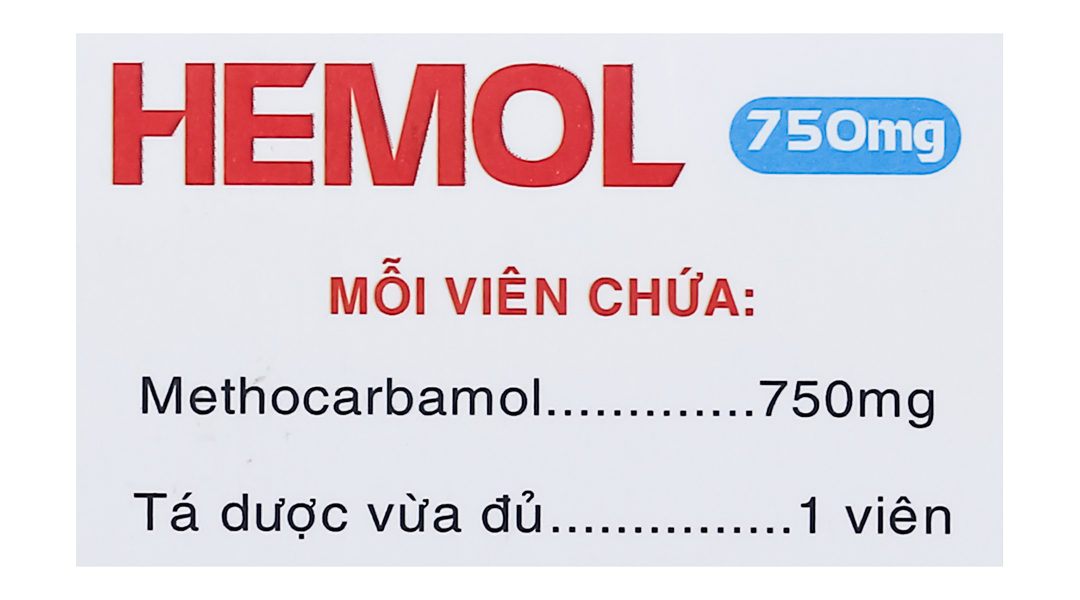 Hemol 750mg trị rối loạn cơ xương cấp (10 vỉ x 10 viên) - 08/2025 ...