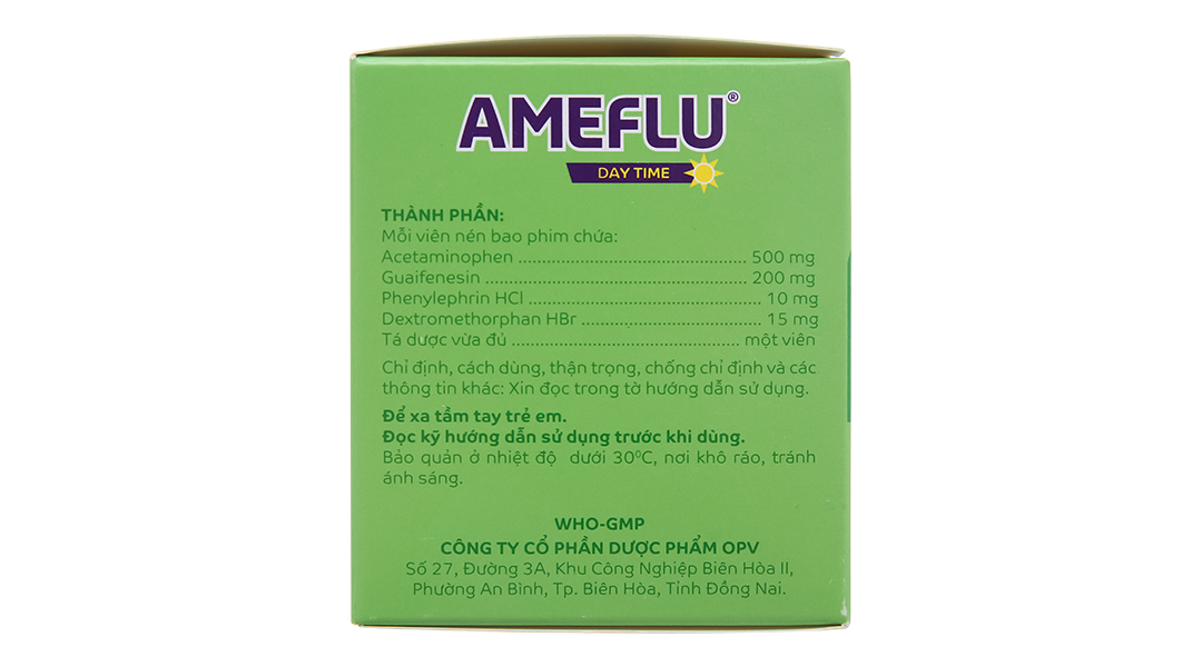 Ameflu Daytime giảm các triệu chứng cảm cúm, cảm lạnh (10 vỉ x 10 viên ...