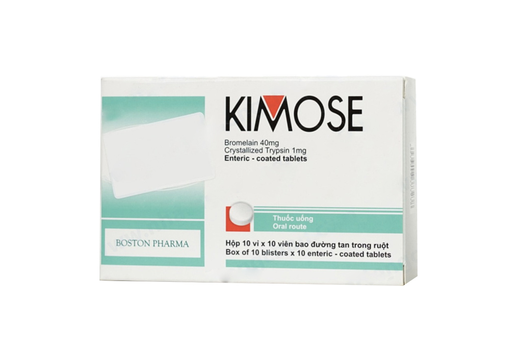 Kimose giảm phù nề (10 vỉ x 10 viên) - 09/2025 | nhathuocankhang.com