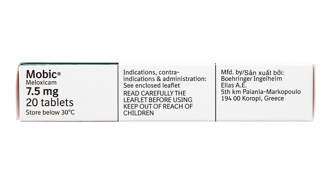 Mobic 7.5mg giảm đau, kháng viêm xương khớp (2 vỉ x 10 viên) - 02/2025 ...