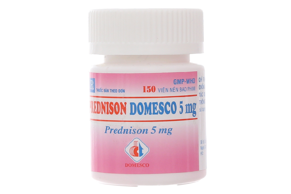 Chai Prednison Domesco 100 viên 5mg thuốc kháng viêm - 03/2026 ...