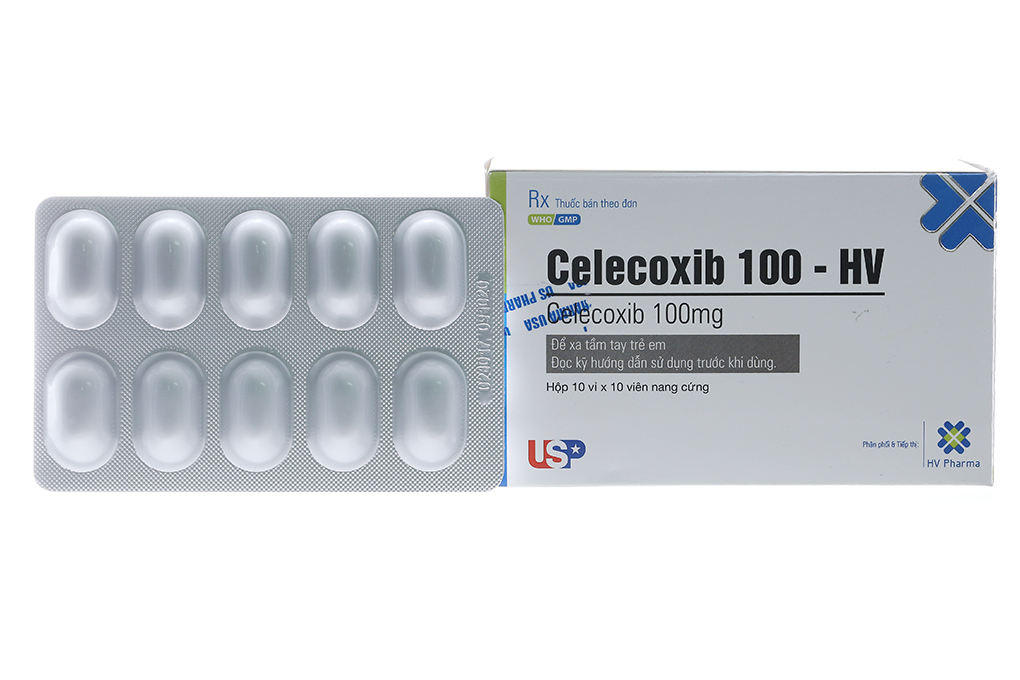 Celecoxib 100-HV giảm đau, kháng viêm xương khớp (10 vỉ x 10 viên) - 01 ...