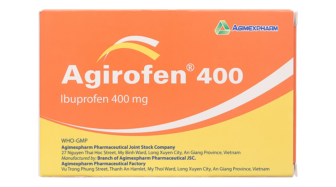 Thuốc Agirofen 400mg giảm đau, chống viêm (3 vỉ x 10 viên) - 06/2026 ...