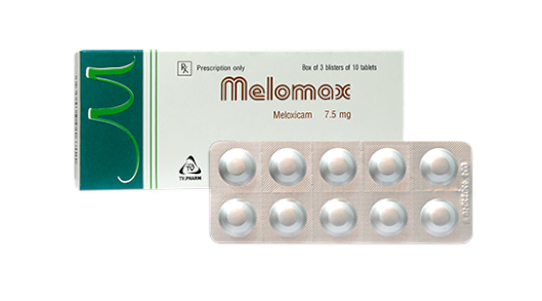 Melomax TV.Pharm 7.5mg điều trị thoái hóa khớp, viêm cột sống (3 vỉ x ...