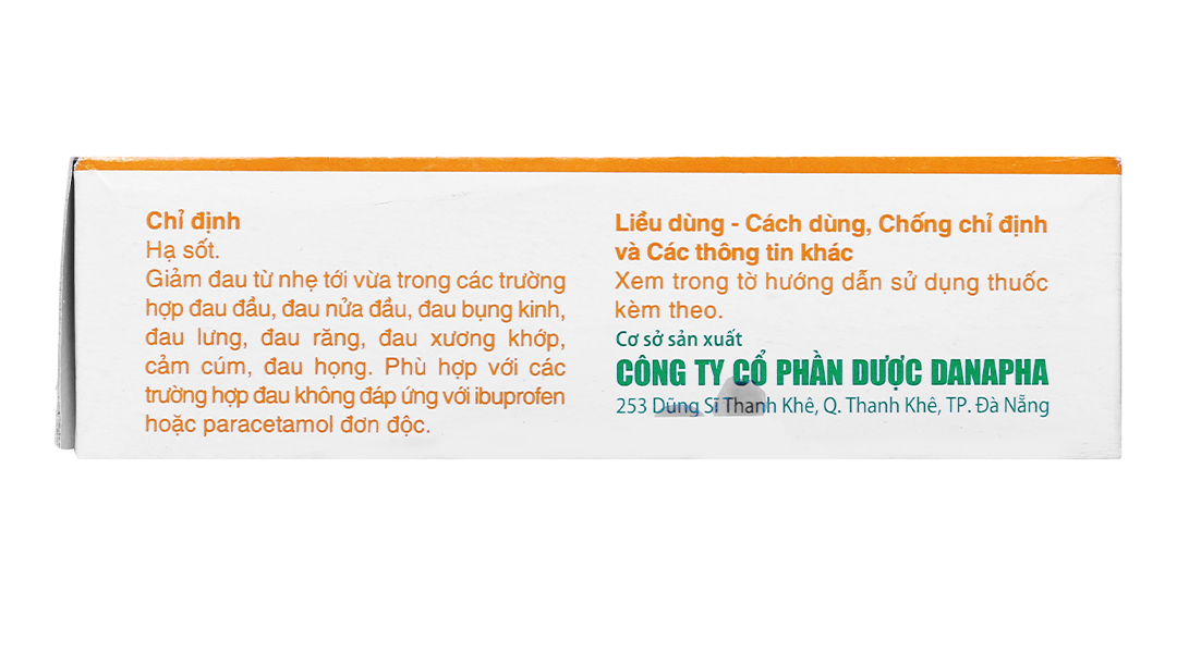 Dibulaxan giảm đau, hạ sốt (5 vỉ x 20 viên) - 01/2026 | nhathuocankhang.com