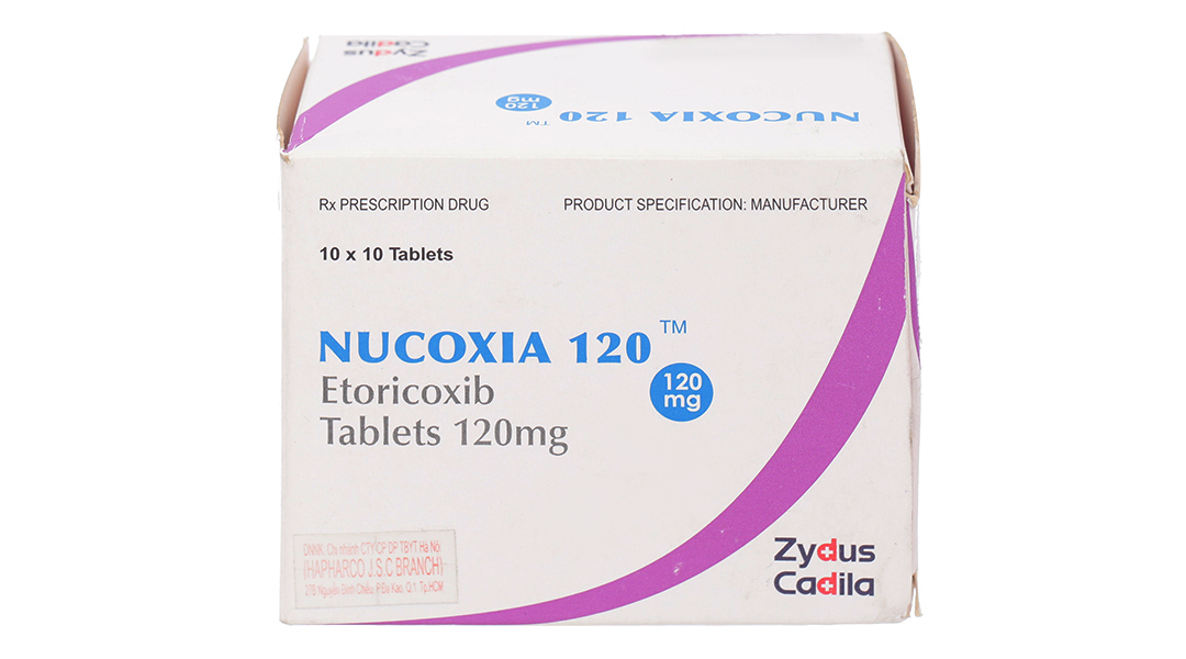 Thuốc Nucoxia 120 giảm đau, kháng viêm xương khớp (10 vỉ x 10 viên ...