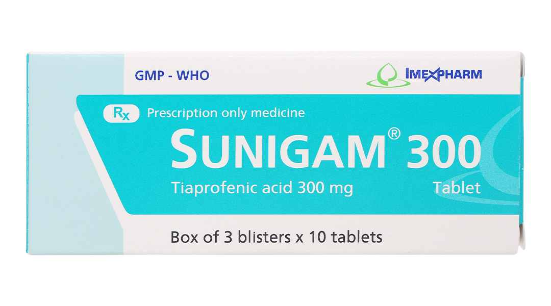 Sunigam 300 giúp giảm đau, kháng viêm (3 vỉ x 10 viên) - 08/2025 ...