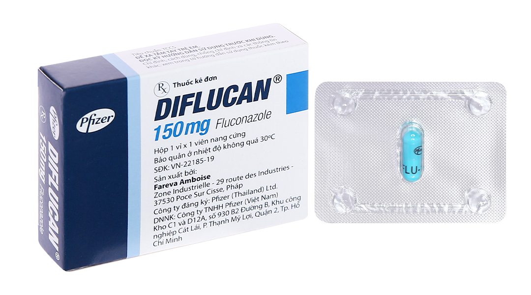 Thuốc Diflucan 150mg trị nhiễm nấm (1 vỉ x 1 viên) - 08/2025 ...