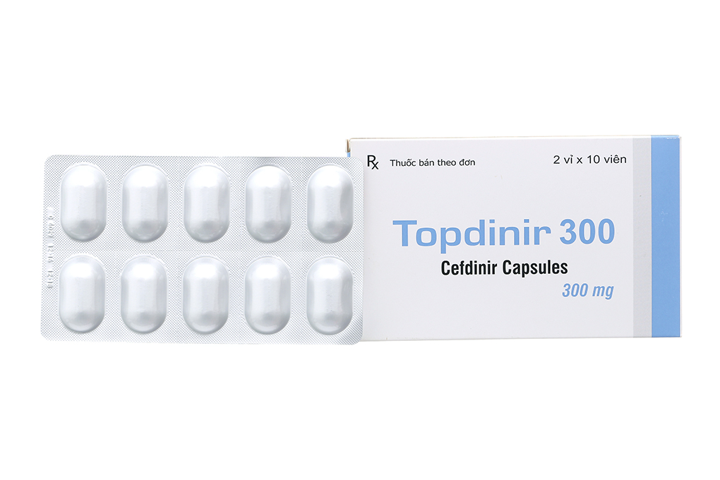 Topdinir 300 trị nhiễm khuẩn (2 vỉ x 10 viên) - 09/2025 ...