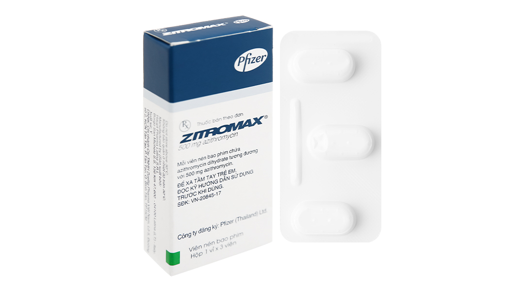 Zitromax 500 Mg Zithromax 250 Mg, Antibiotic 6 Capsules | Al Dawaa