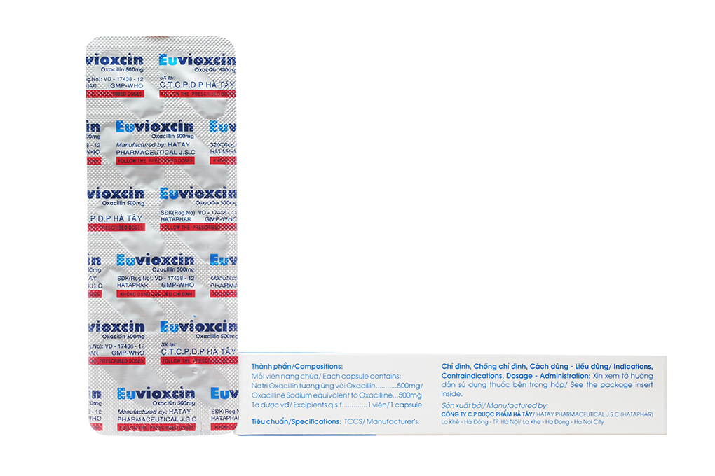Thuốc Euvioxcin 500mg trị nhiễm khuẩn (2 vỉ x 10 viên) - 08/2025 ...