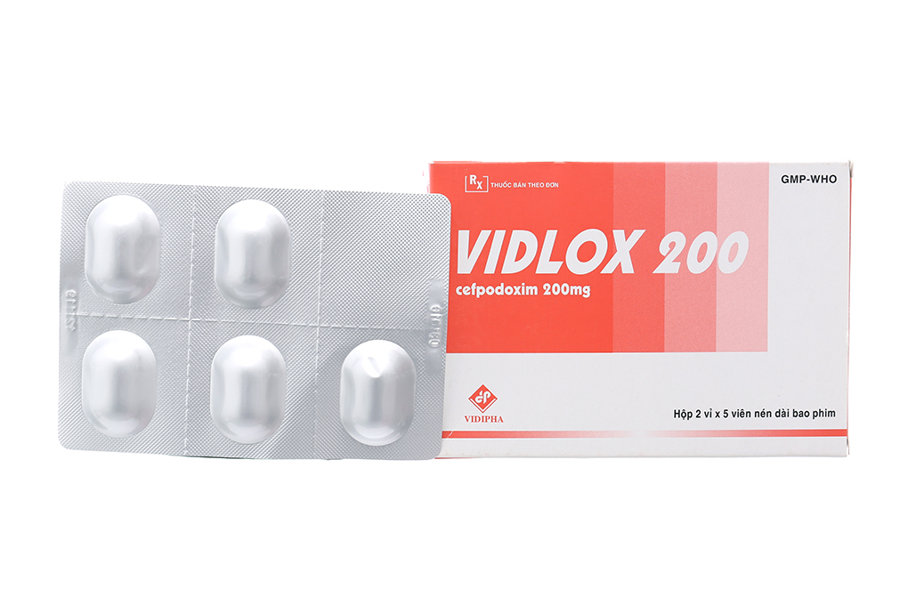 Vidlox 200 trị nhiễm khuẩn (2 vỉ x 5 viên) - 12/2025 | nhathuocankhang.com