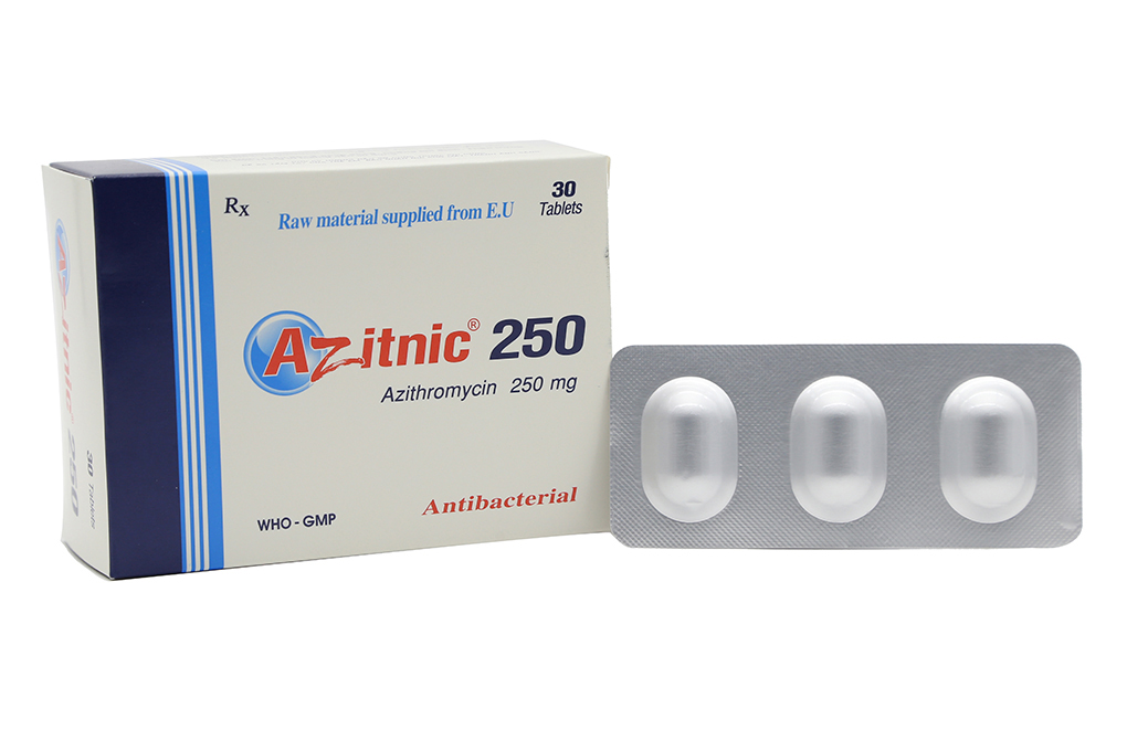 Azitnic 250 trị nhiễm khuẩn (10 vỉ x 3 viên) - 09/2025 ...