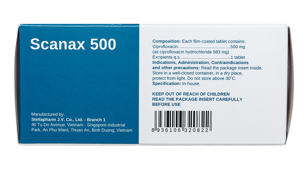 Thuốc Scanax 500 trị nhiễm khuẩn (5 vỉ x 10 viên) - 08/2025 ...