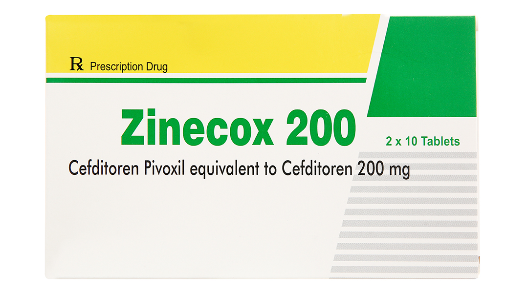 Zinecox 200 trị nhiễm khuẩn do vi khuẩn nhạy cảm (2 vỉ x 10 viên) - 12/ ...