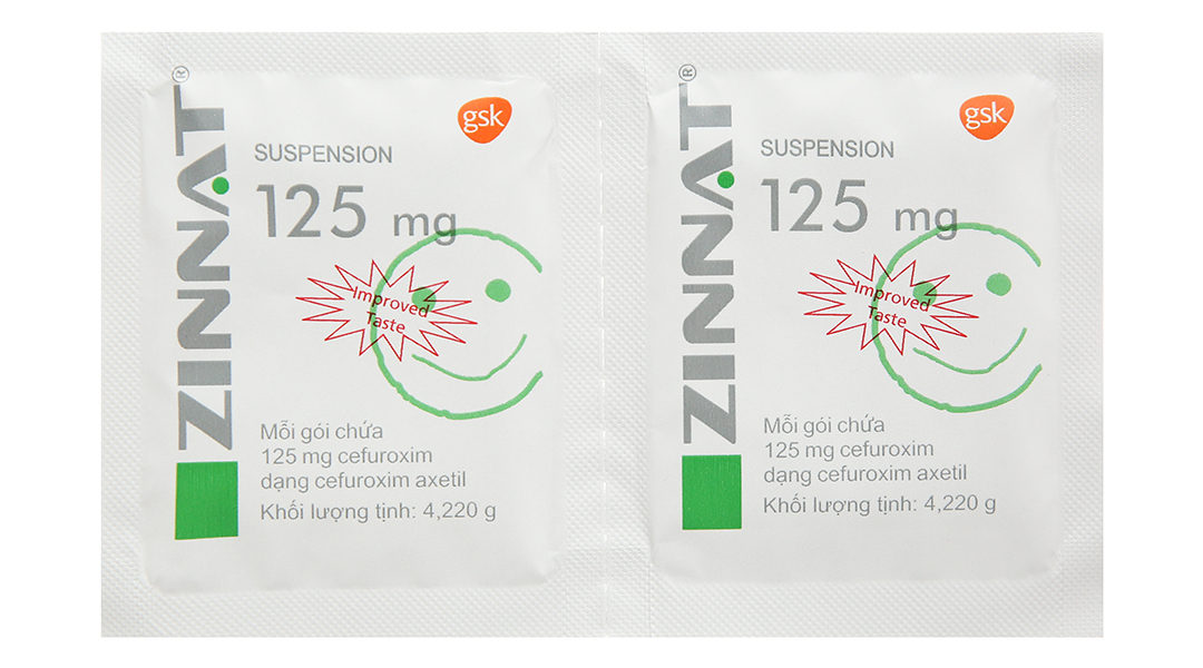 Thuốc kháng sinh Zinnat 125mg hộp 10 gói-Nhà thuốc An Khang