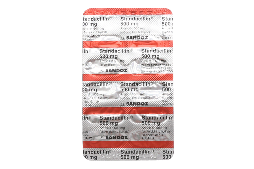 Standacillin 500mg trị nhiễm khuẩn (100 vỉ x 10 viên) - 03/2026 ...