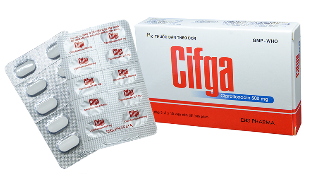 Cifga 500mg trị nhiễm khuẩn (2 vỉ x 10 viên) - 09/2024 ...