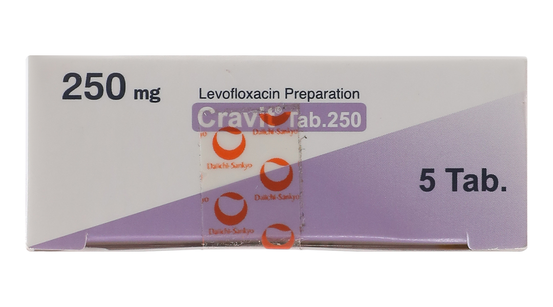 Cravit Tab 250 trị nhiễm khuẩn (1 vỉ x 5 viên) - 10/2025 ...