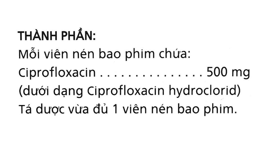 Ciprofloxacin 500mg Imexpharm trị nhiễm khuẩn (2 vỉ x 10 viên) - 08/ ...
