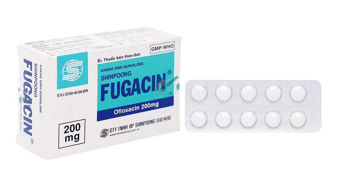Fugacin 200mg trị nhiễm trùng gây ra bởi các vi khuẩn nhạy cảm (10 vỉ x ...