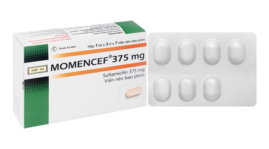 Momencef 375mg trị nhiễm khuẩn hô hấp, đường niệu (3 vỉ x 7 viên) - 02/ ...