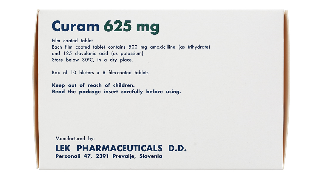 Curam 625mg trị nhiễm khuẩn (10 vỉ x 8 viên) - 09/2025 ...