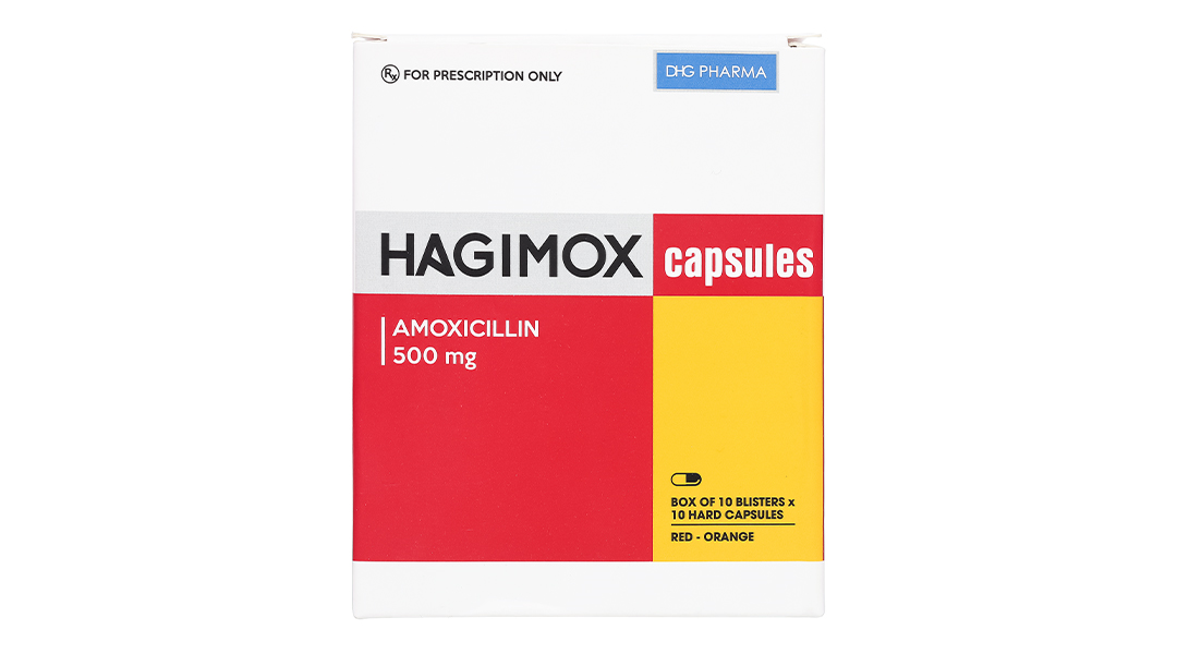 Hagimox Capsules 500mg trị nhiễm khuẩn (10 vỉ x 10 viên) - 12/2025 ...