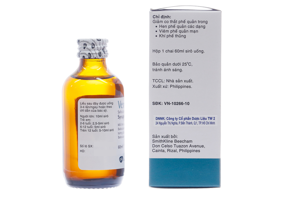 Siro Ventolin 2mg/5ml trị hen suyễn chai 60ml - 10/2025 ...