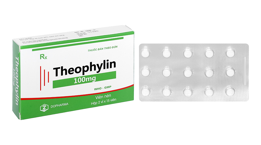 Theophylin Dopharma 100mg trị hen suyễn (2 vỉ x 15 viên) - 09/2025 ...