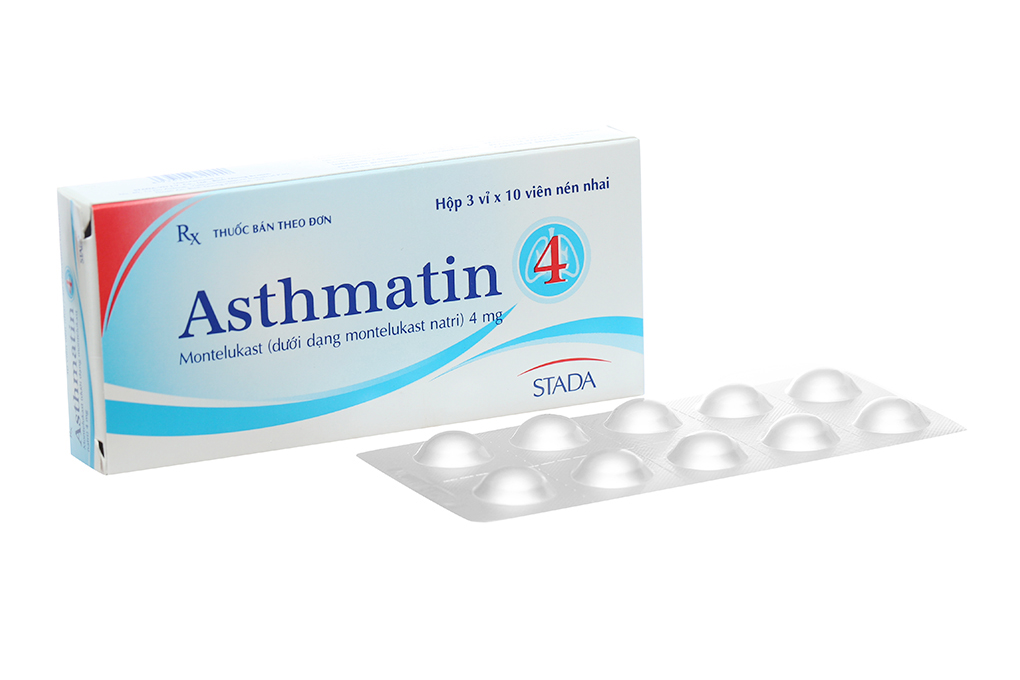 Viên nhai Asthmatin 4 trị hen suyễn (3 vỉ x 10 viên) - 01/2026 ...