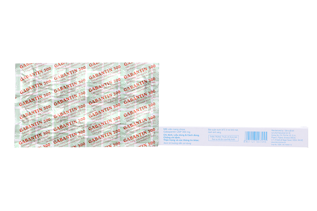Gabantin 300 trị động kinh, đau dây thần kinh (3 vỉ x 10 viên) - 02/ ...