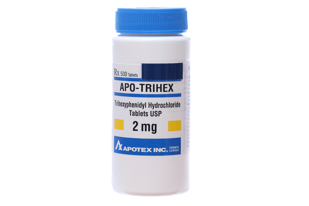 Apo-Trihex 2mg trị Parkinson chai 500 viên - 08/2025 | nhathuocankhang.com