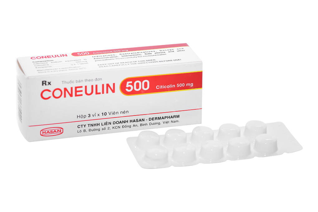 Coneulin 500 trị rối loạn thần kinh, tâm thần (3 vỉ x 10 viên) - 08/ ...