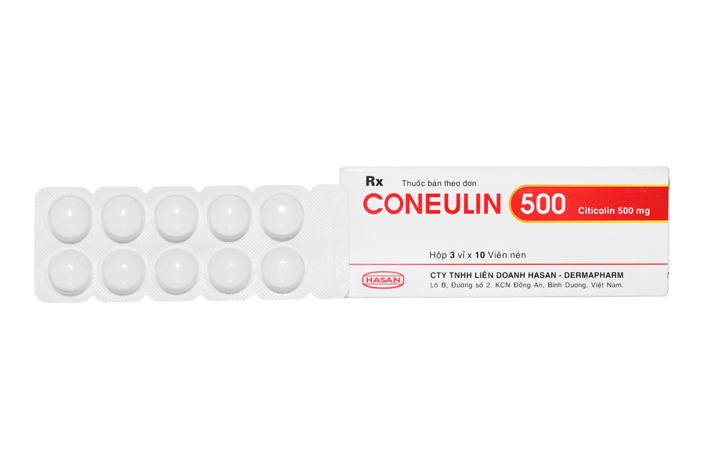 Coneulin 500 trị rối loạn thần kinh, tâm thần (3 vỉ x 10 viên) - 08/ ...