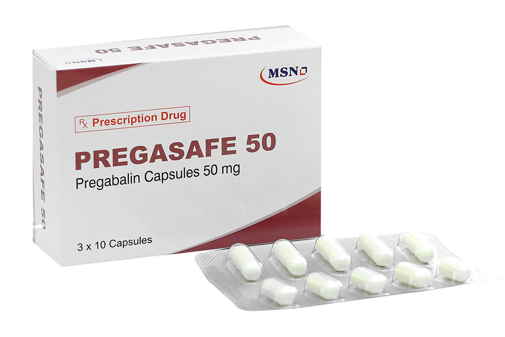 Pregasafe 50 trị động kinh, đau dây thần kinh (3 vỉ x 10 viên) - 08/ ...