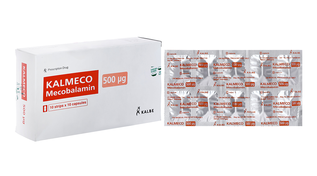Kalmeco 500mcg trị bệnh lý thần kinh ngoại biên (10 vỉ x 10 viên) - 08/ ...