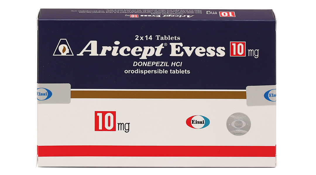 Thuốc Aricept Evess 10mg trị Alzheimer, sa sút trí tuệ (2 vỉ x 14 viên ...