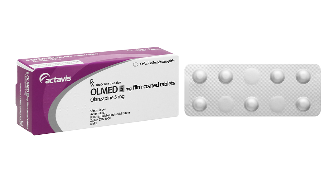 Thuốc Olmed 5mg trị tâm thần phân liệt (4 vỉ x 7 viên) - 08/2025 ...