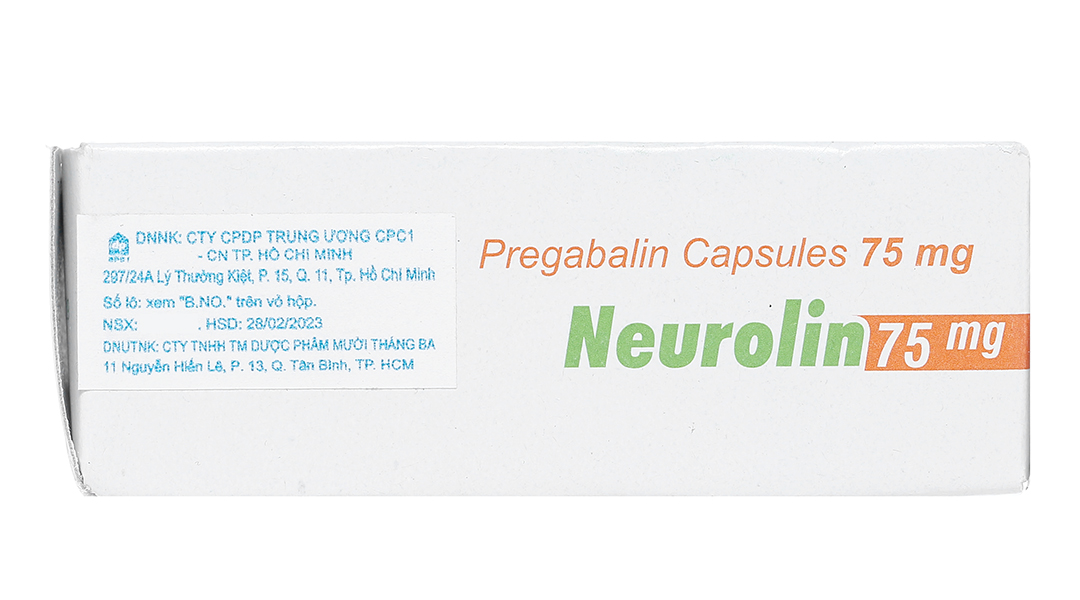 Neurolin 75mg trị động kinh, đau dây thần kinh (3 vỉ x 10 viên) - 10/ ...