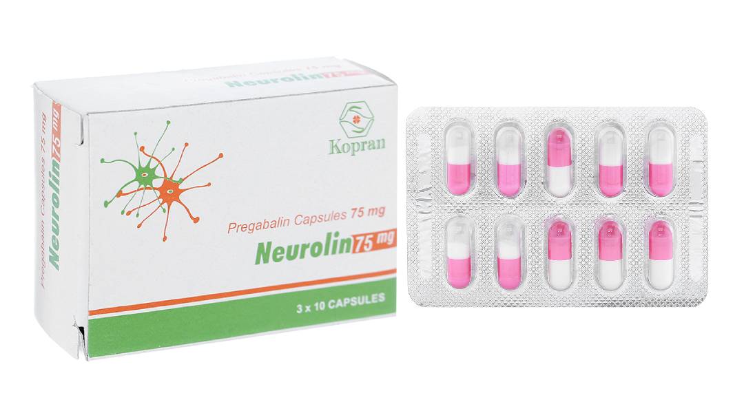 Neurolin 75mg trị động kinh, đau dây thần kinh (3 vỉ x 10 viên) - 10/ ...