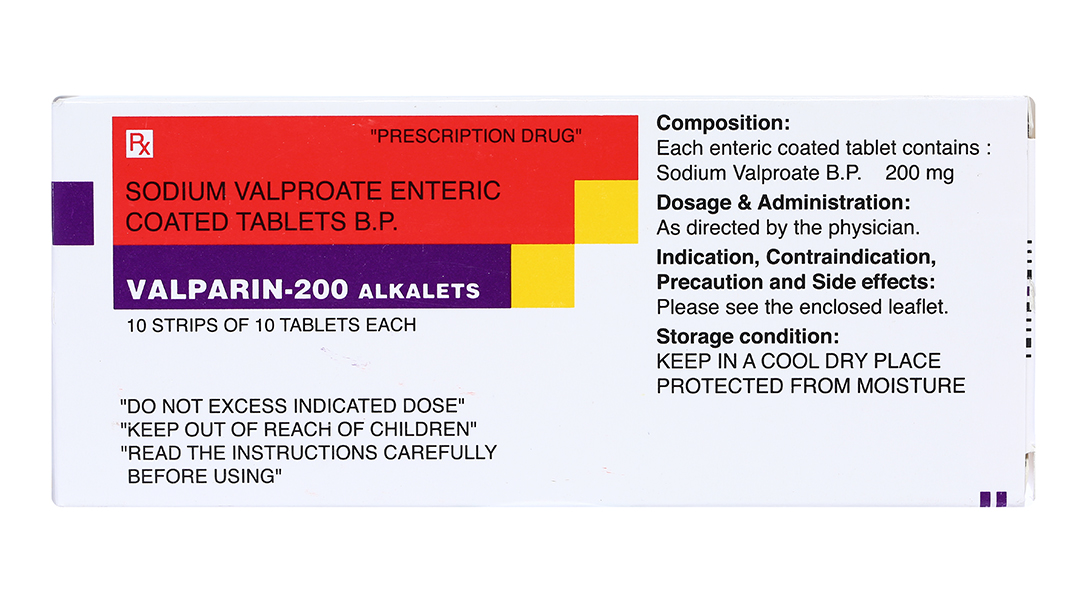Valparin-200 Alkalets trị động kinh (10 vỉ x 10 viên) - 08/2025 ...