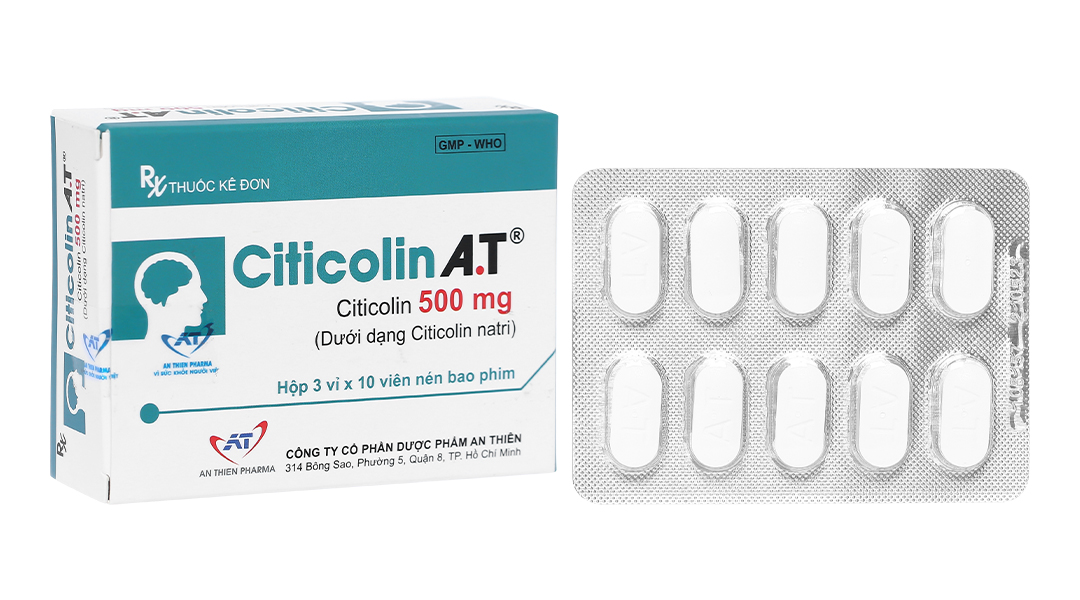 Thuốc Citicolin A.T 500mg trị bệnh não cấp, Parkinson - 12/2025 ...
