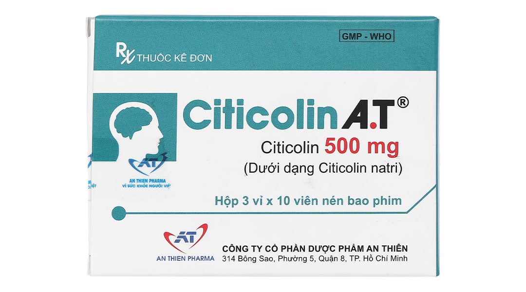 Thuốc Citicolin A.T 500mg trị bệnh não cấp, Parkinson - 09/2025 ...