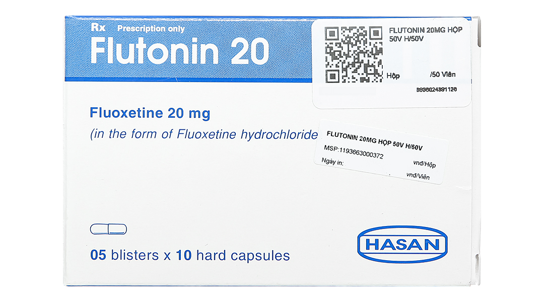 Flutonin 20 trị trầm cảm, rối loạn lưỡng cực (5 vỉ x 10 viên) - 09/2025 ...