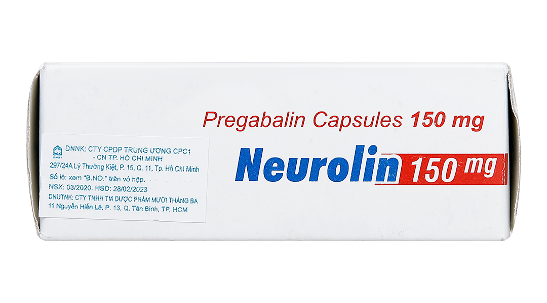 Neurolin 150mg trị động kinh, đau dây thần kinh (3 vỉ x 10 viên) - 09/ ...