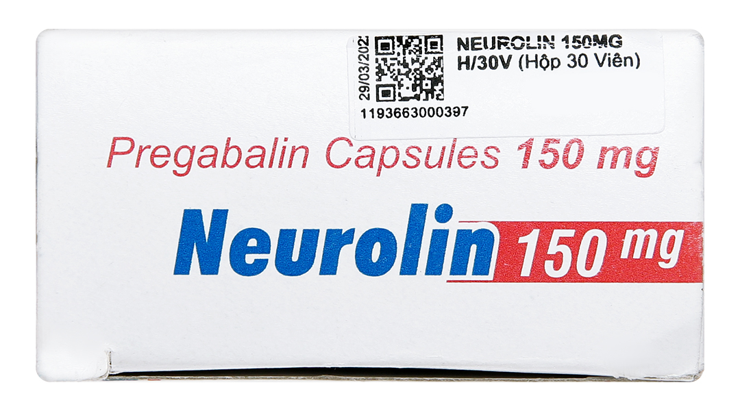 Neurolin 150mg trị động kinh, đau dây thần kinh (3 vỉ x 10 viên) - 09/ ...