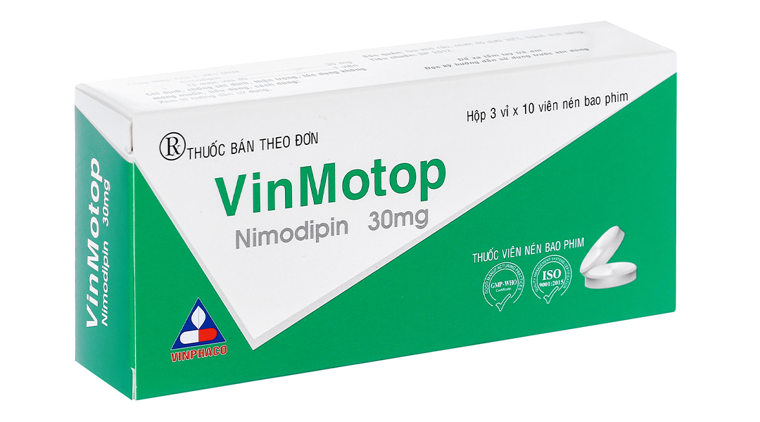 VinMotop 30mg trị thiếu máu cục bộ (3 vỉ x 10 viên) - 08/2025 ...