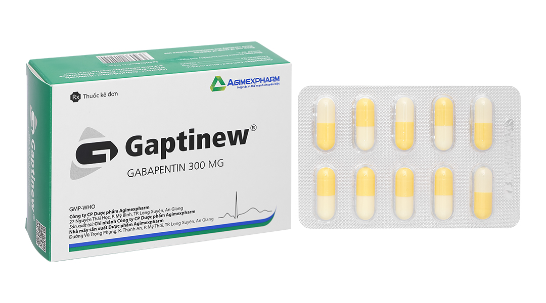 Thuốc Gaptinew 300mg điều trị đau thần kinh ngoại biên, động kinh cục ...